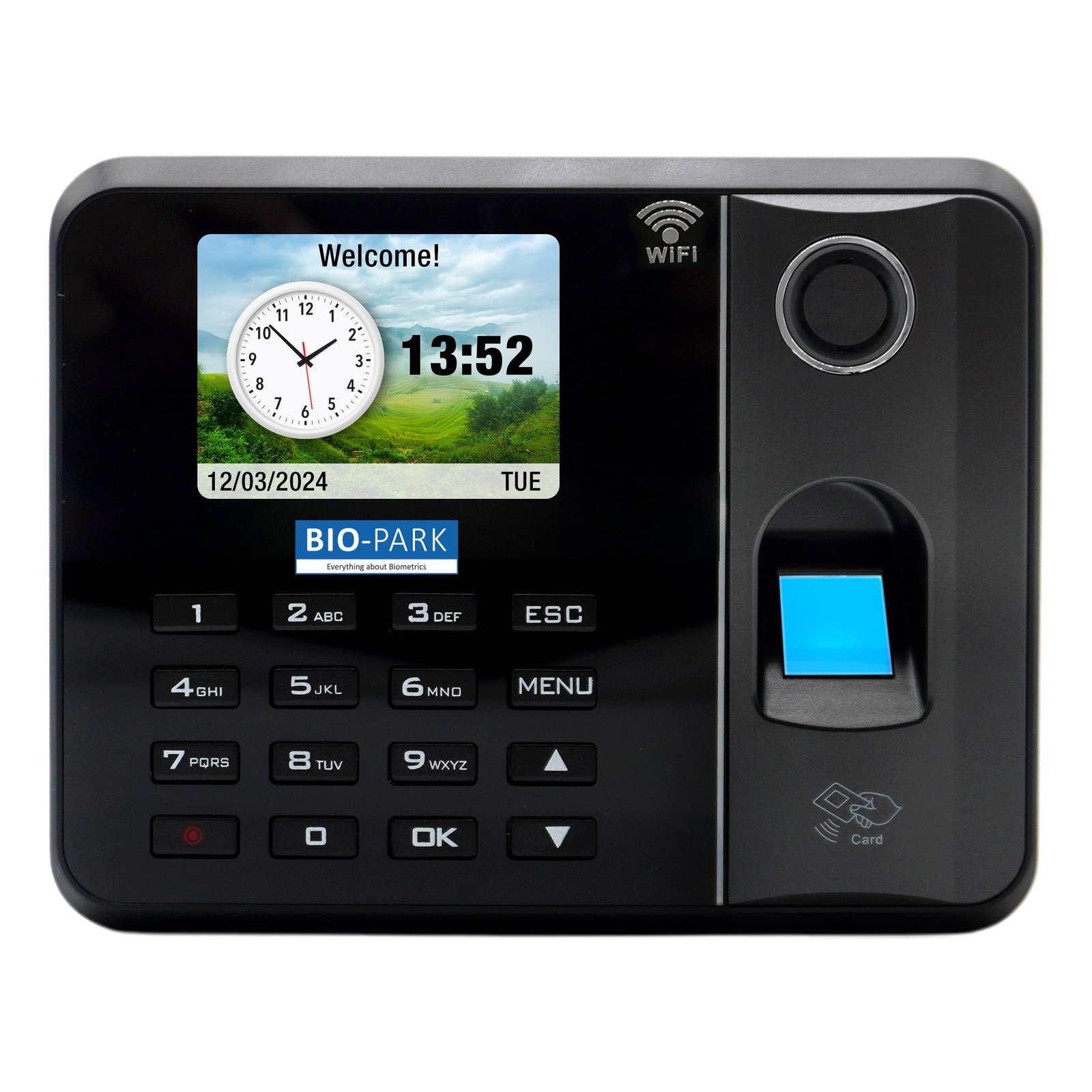Team Office Bio Park B100 Cloud-Enabled WiFi Biometric Attendance Device